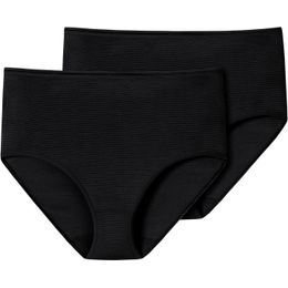 Schiesser Modal Essentials Midislips, 2er Pack, Single-Jersey, für Damen, schwarz, 38