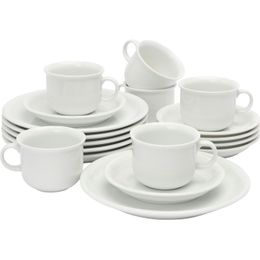 Thomas Porzellan-Kaffee-Set "Trend Weiß", 18-teilig, weiß