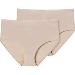 Schiesser Modal Essentials Midislips, 2er Pack, Single-Jersey, für Damen, beige, 42