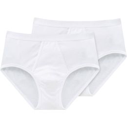 Schiesser Sportslip, 2-Pack, Original Feinripp, für Herren, weiß, 7