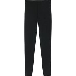 Schiesser Leggings, Single-Jersey, uni, für Damen, schwarz, 36