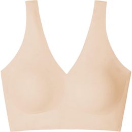 Schiesser Invisible Soft Bustier, V-Ausschnitt, für Damen, beige, 36