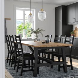 IKEA SKOGSTA / NORDVIKEN Tisch und 6 St&uuml;hle
