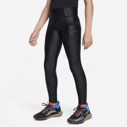 Nike Dri-FIT One Leggings mit Taschen für ältere Kinder (Mädchen) - Schwarz