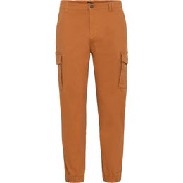 Manguun Cargohose, Bündchen, Regular Fit, für Herren, braun, 34/34