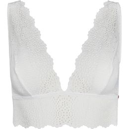 Skiny® Every Day in Bamboo Lace Bralette, Lochspitze, breite Träger, für Damen, weiß, 36