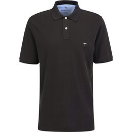 Fynch-Hatton® Poloshirt, Kurzarm, klassisch, Stickerei, für Herren, schwarz, M