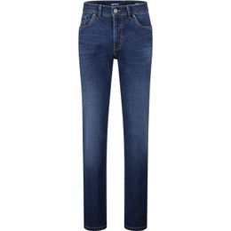 Gardeur Jeans, Used-Look-Effekt, 5-Pocket-Style, für Herren, blau, 36/32