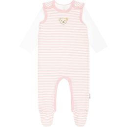 Steiff Bekleidungsset, 2-teilig, Strampler, Shirt, für Babys und Kleinkinder, rosa, 56