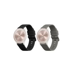 kwmobile Uhrenarmband 2x Sportarmband für Garmin vivomove Sport / Forerunner 245 / 55