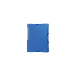 Exacompta Organisationsmappe Eckspanner Opak DIN A4 Polypropylen blau Opak DIN A4 Polypropylen blau