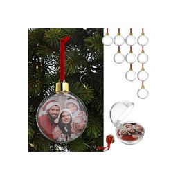 Cepewa Christbaumschmuck DIY Christbaumkugel 4er Set Weihnachtskugeln mit Hänger (4-tlg)