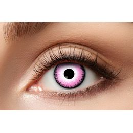 Eyecatcher Farblinsen Pink Eye Kontaktlinsen. Rosa Effektlinsen.