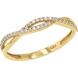 Amor Damen Ring, 375er Gold, gold, 58