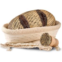 Praknu Gärkorb Für Brot Oval länglich 35 cm
