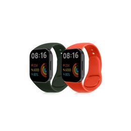 kwmobile Uhrenarmband 2x Sportarmband für Xiaomi Redmi Mi Watch Lite 3 / Redmi Watch 3