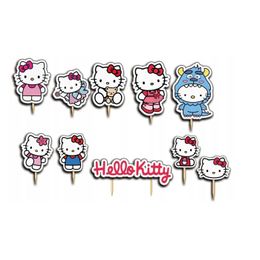 Festivalartikel Tortenstecker Hello Kitty Topper Set 10 Stk Geburstag Torten Deko Kuchen Junge
