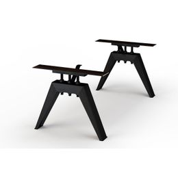 Tischhelden Tischbein Tischbein Palermo Set Metall schwarz