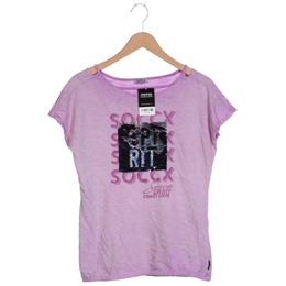 SOCCX Damen T-Shirt, flieder, Gr. 36