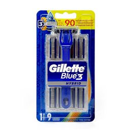 Gillette Rasierklingen Gillette Blue 3 Hybrid Rasierer + 8 Ersatzklingen