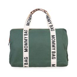 Childhome Canvas-Wickeltasche MOMMY BAG SIG (55x35x40) in green
