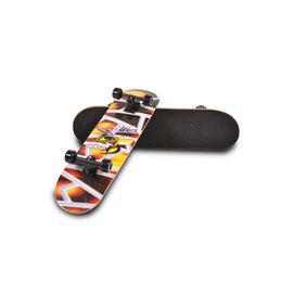 Moni Kinder Skateboard Lux 3006, ABEC-5 Lager 85A-PU-Räder Deckgröße 79 x 21 cm braun