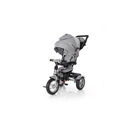 Lorelli Tricycle Neo 4 in 1 Luftreifen, Schiebestange, Sitz drehbar, verstellbar grau/schwarz