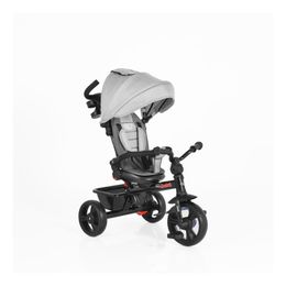 Byox Dreirad Tricycle Quick, Sitz drehbar, EVA-Reifen, Schiebestange, klappbar hellgrau