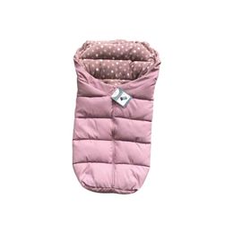 Cangaroo Fußsack Cuddle, für Kinderwagen Thermofleece wasserdicht Reißverschluss rosa