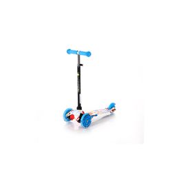 Lorelli Kinderroller Mini klappbar verstellbar PU Räder leuchten ABEC-7 Bremse hellblau