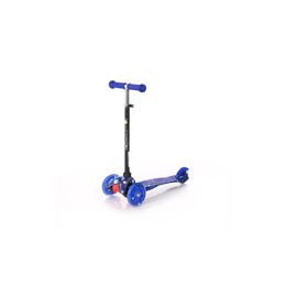 Lorelli Kinderroller Mini klappbar verstellbar PU Räder leuchten ABEC-7 Bremse blau schwarz