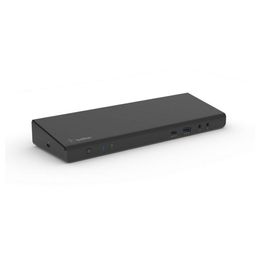 Belkin USB-Verteiler USB-C Display Link Dock, Triple display support up to 4K, HDMI, DP, USB C, USB A, GbE, Audio, PD 85 W, Mac/PC/Chrome compatible, schwarz