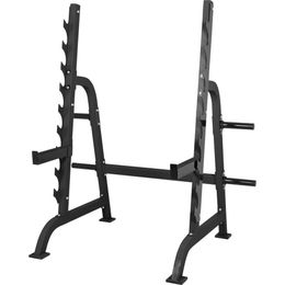 Gorilla Sports Squat Rack mit Hantelscheibenständer