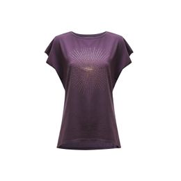 Yogistar Yoga & Relax Shirt Yoga T-Shirt Batwing (1-tlg) Luftiger Fledermaus-Schnitt trifft coolen Metallic-Print.