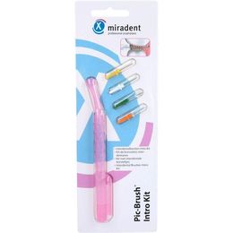 HAGER PHARMA Miradent Interd.Pic-Brush Intro Kit 1H+4B.tra.pink 1 St