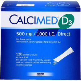 HERMES Arzneimittel Calcimed D3 500 mg/1000 I.E. Direct Granulat 120 St