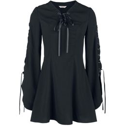 Banned Alternative Jezebel Tie Dress Kurzes Kleid schwarz in L