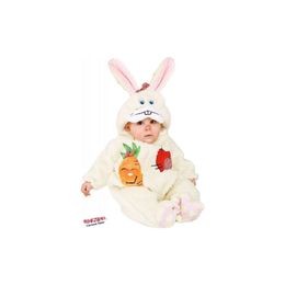 Babyshoppen Baby-Faschings-Overall 88086, ab 3 Monate, Hasen-Kostüm Kapuze Klettverschluss
