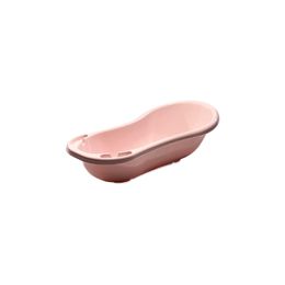 Lorelli Baby Badewanne 100 cm mit Ablagefächern, anatomische Form, Kunststoff rosa Wolke