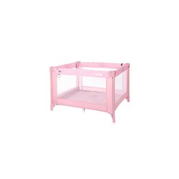 Lorelli Reiselaufstall PLAY, Laufstall klappbar mit Spieldecke, Tragetasche rosa pink