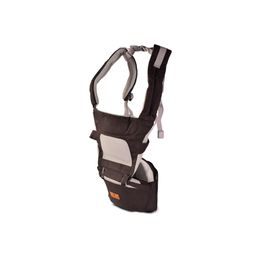 Cangaroo Babytrage I Carry 5 in 1 Bauch- Rückentrage abnehmbarer Sitz, Gürtel schwarz