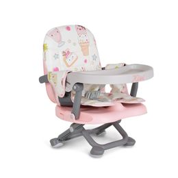 Moni Kinderstuhl Kiwi, Kinder Stuhl-, Sitzerhöhung, Boostersitz, Tisch, klappbar rosa Kuchen