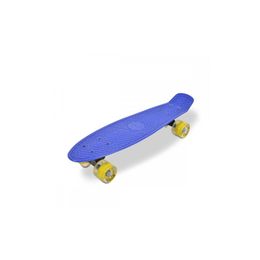 Byox Kinder Skateboard Spice LED 22 Zoll, Aluminium Achse, 80A 45mm, ABEC-7 dunkelblau