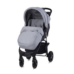 Lorelli Kinderwagen Buggy Olivia, Zubehörbox, Fußabdeckung, verstellbar, Korb grau