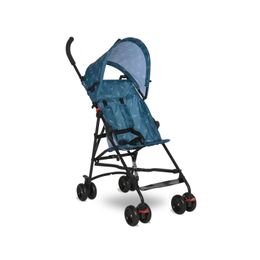 Lorelli Kinderwagen Buggy Vaya verstellbares Sonnendach, klappbar, Fußstütze blau