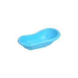 Lorelli Babybadewanne mit Ablagefächer, 84 cm lang, ergonomische Form ab Geburt hellblau