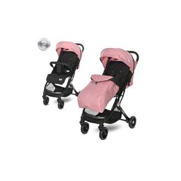 Lorelli Kinderwagen Fiorano faltbar, Ablagekorb, Frontbügel abnehmbar, Bremse pink