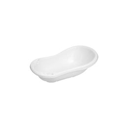 Lorelli Babybadewanne mit Ablagefächer, 84 cm lang, ergonomische Form ab Geburt weiss