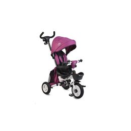 Byox Tricycle Flexy Lux 3 in 1 Dreirad, klappbar, Gummireifen, drehbarer Sitz lila