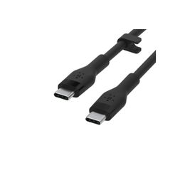 Belkin Flex USB-C/USB-C Kabel, Schnellladen bis 60W,1m USB-Kabel, USB Typ C, (100 cm), schwarz